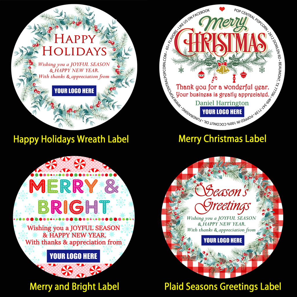 1 Gallon Popcorn Cans with Custom Logo Labels - SAVORY FLAVOR – Pop ...